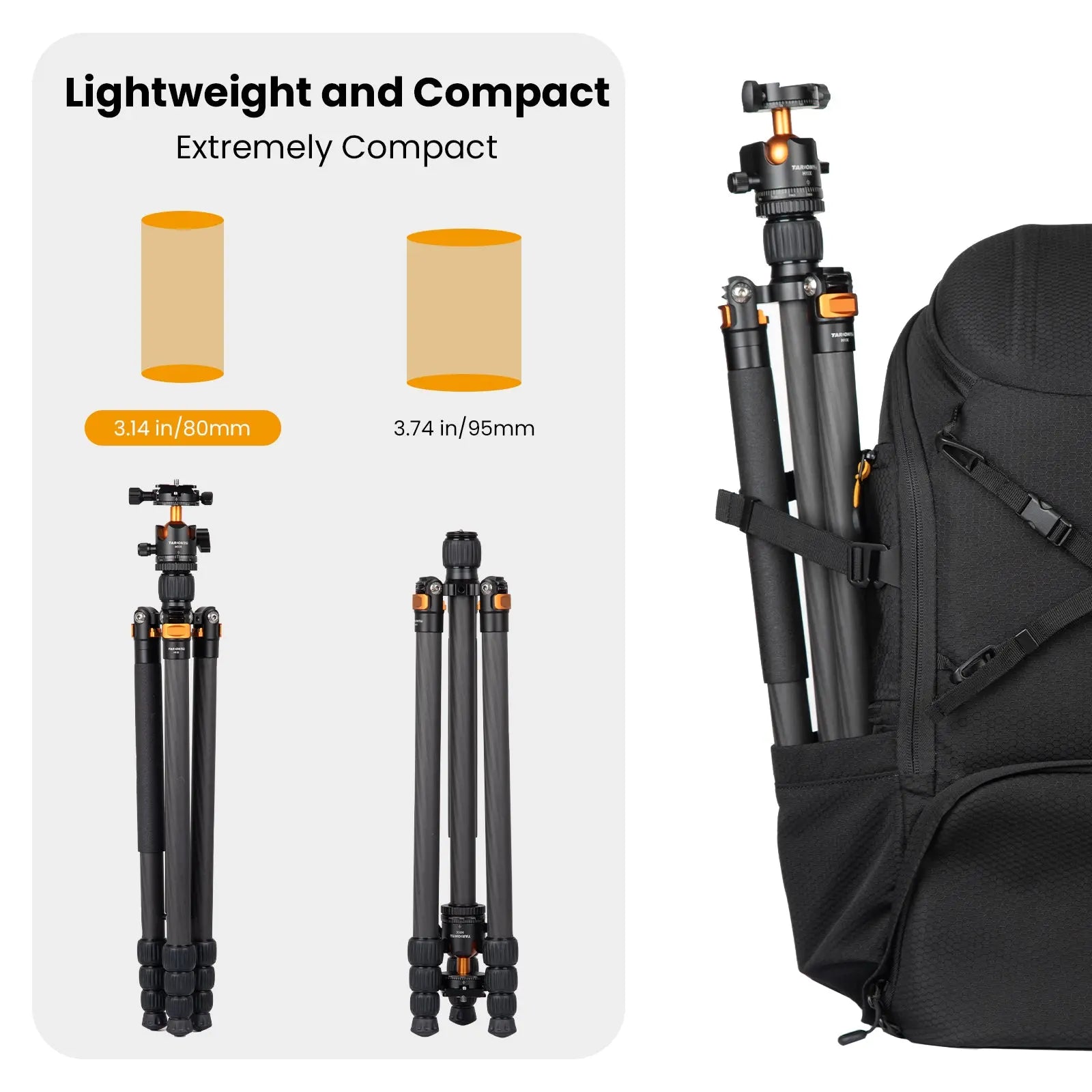 H11X Carbon Fiber Tripod + MC-H01 Infinity Cube – TARION