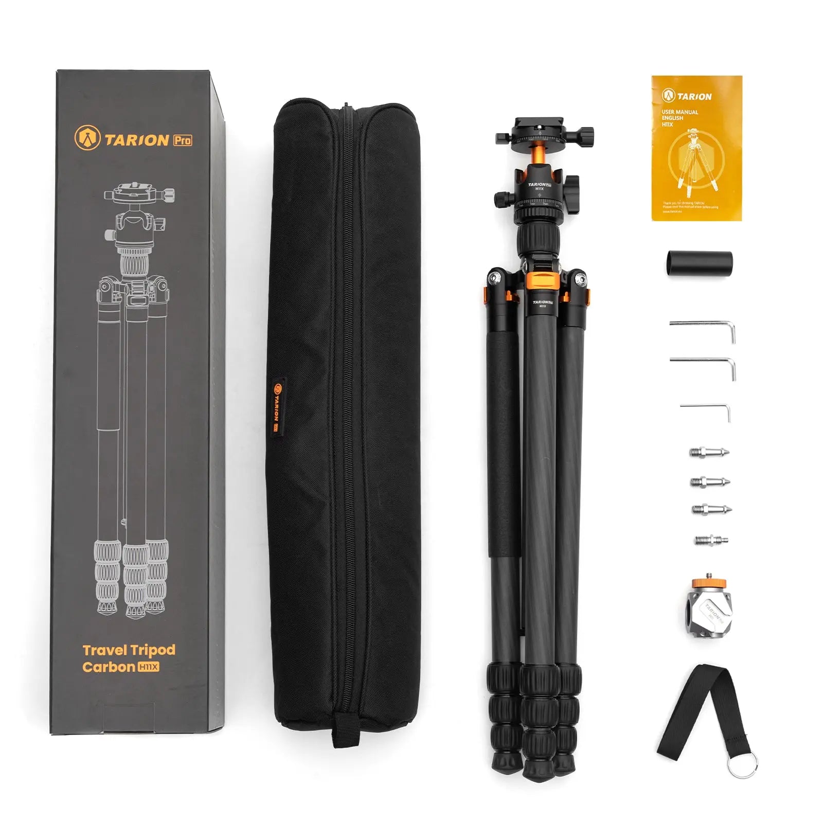 H11X Carbon Fiber Tripod + MC-H01 Infinity Cube – TARION