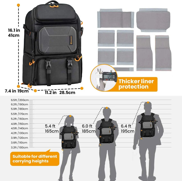 TARION PBL Camera Backpack | Professional Camera Bag